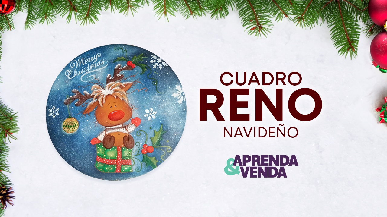 Cuadro Reno Navideño en Aprenda y Venda - Teleamiga - Teleamiga